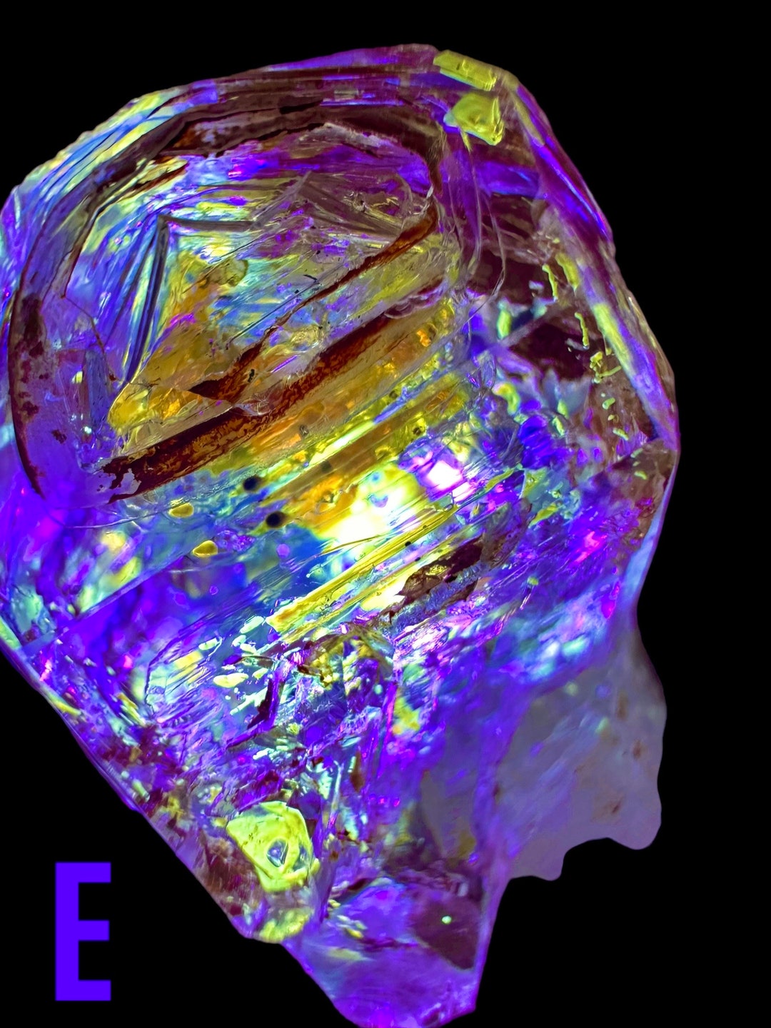 Firefly Skeletal Petroleum Included Septor Quartz UV Reactive Mineral ...