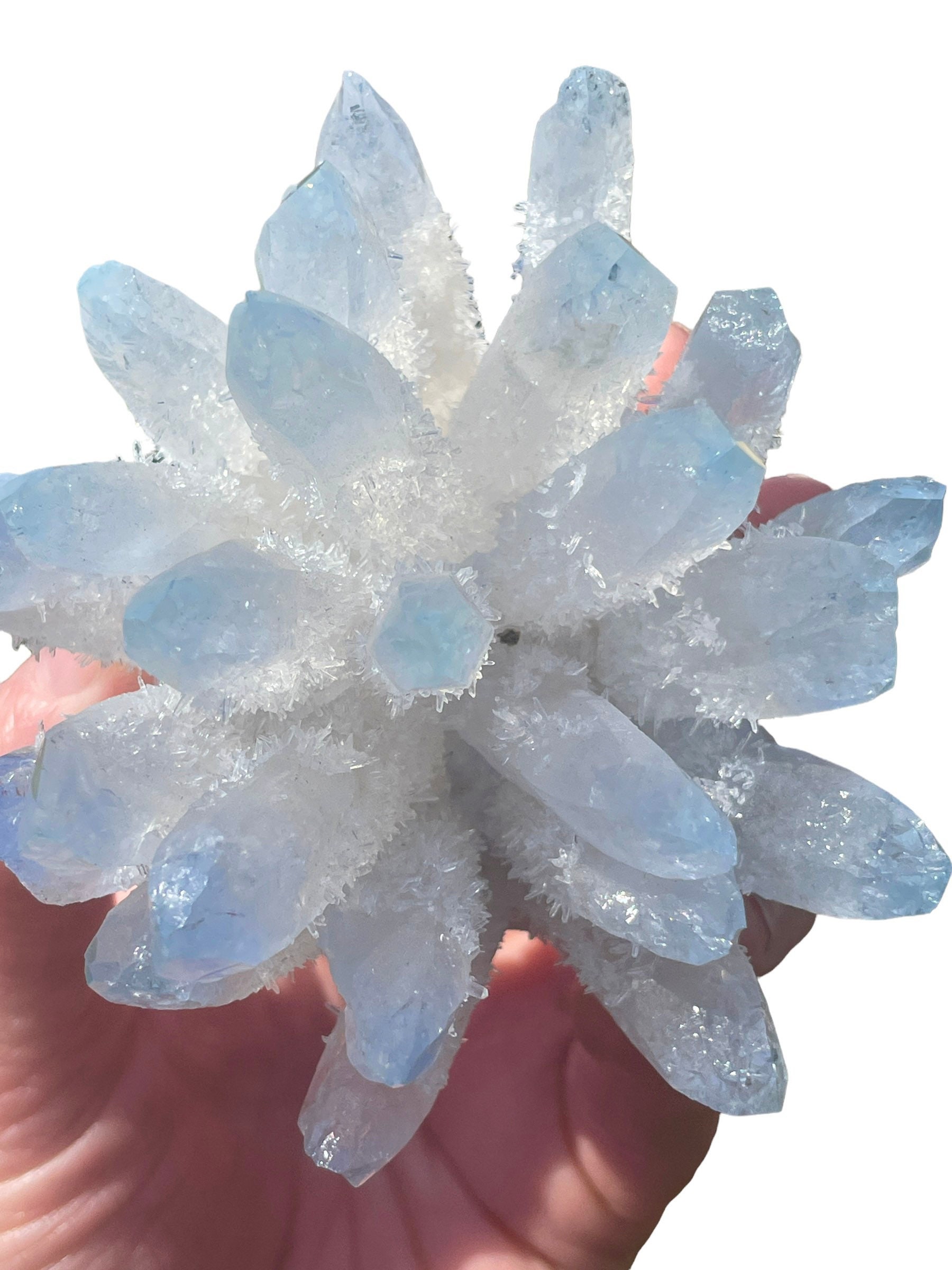 A Clear Quartz Celestine Blue Quartz Crystal Mineral Specimen | Etsy