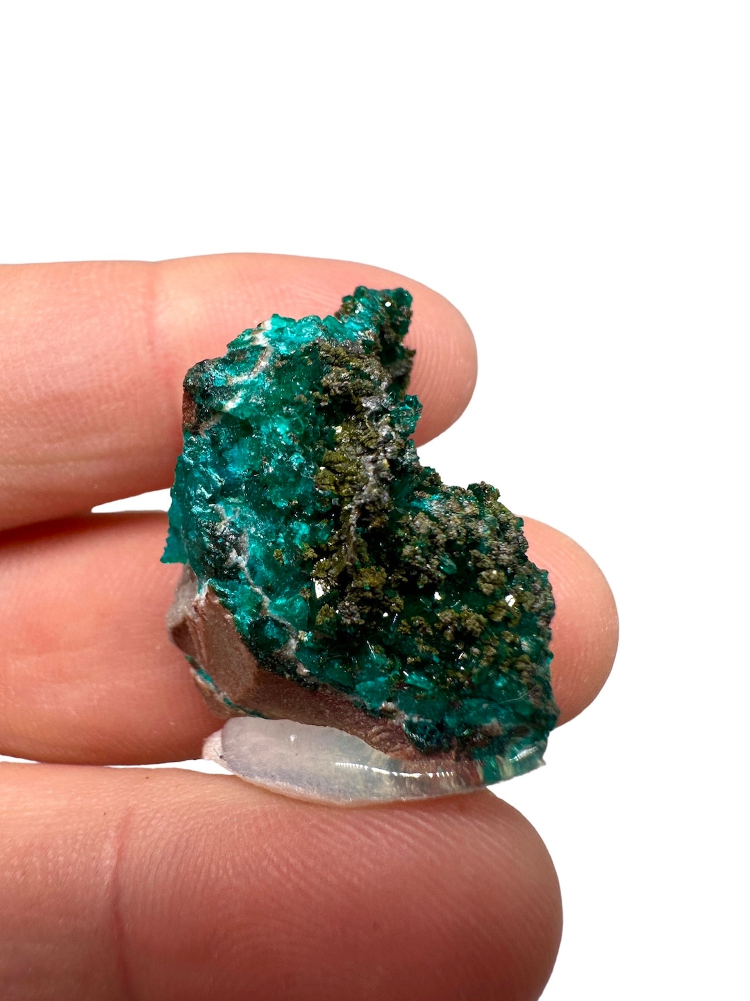 A DIOPTASE Raw Crystal on Matrix Crystals Mineral Specimen Gemstone - Etsy