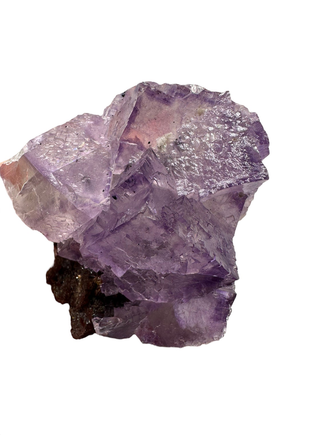 Deep Indigo Purple Fluorite on Sphalerite 4 Perfect Cubes Mineral ...