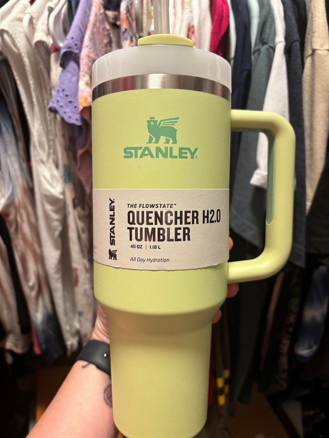 Personalized Customized 40oz Adventure STANLEY Cup Green Citron Lime ...