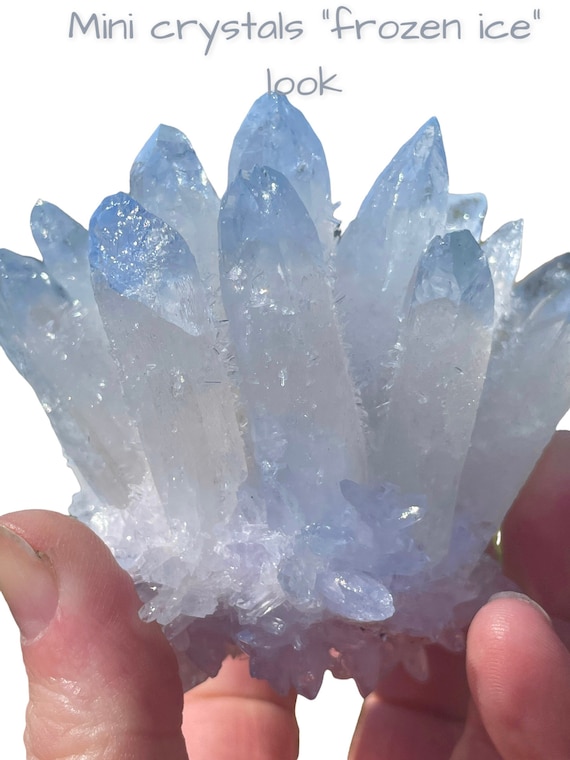 A Clear Quartz Celestine Blue Quartz Crystal Mineral Specimen | Etsy