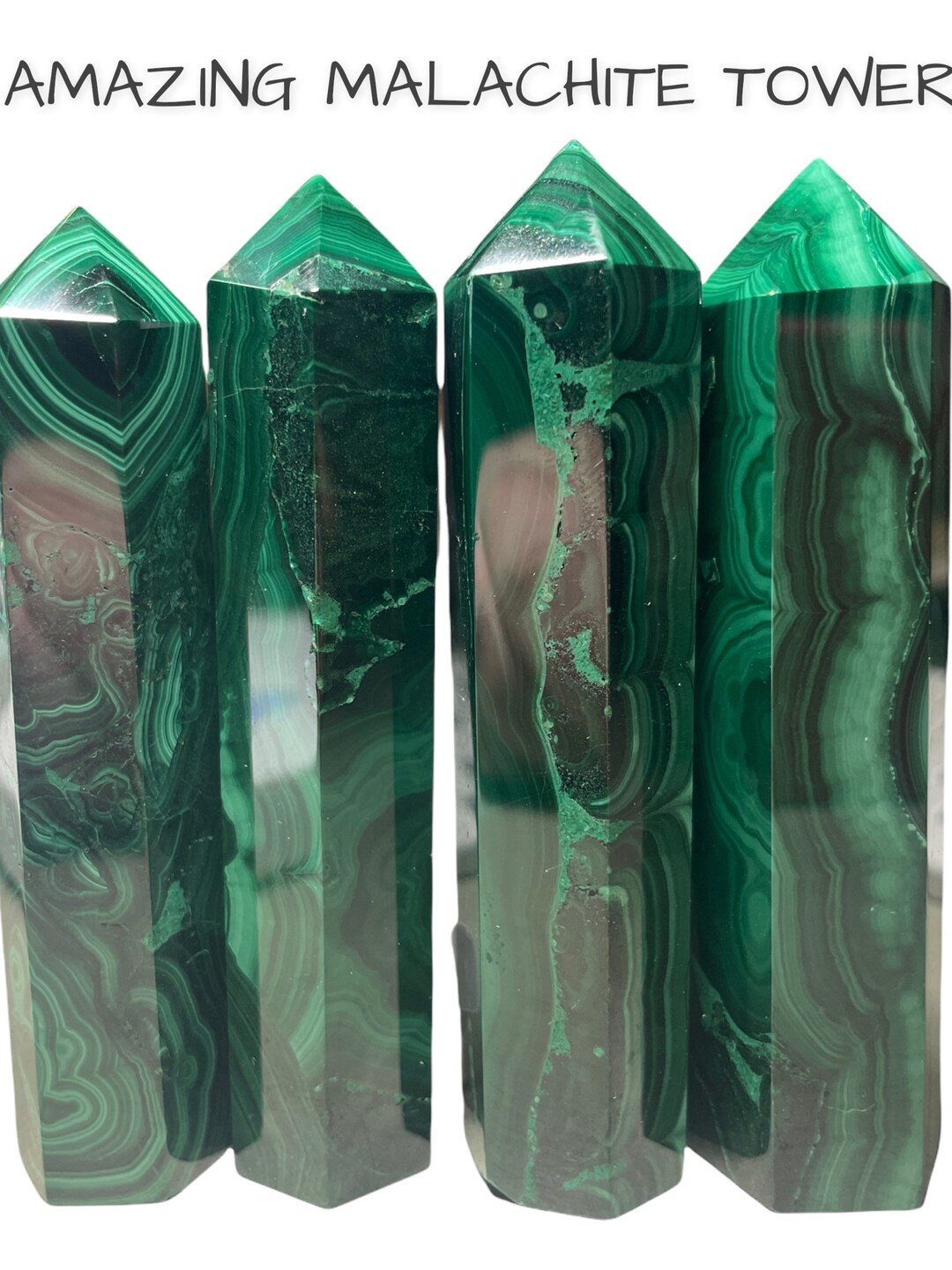 3.5 Inch Amazing Malachite Towers Mineral Specimen Crystal Gem - Etsy