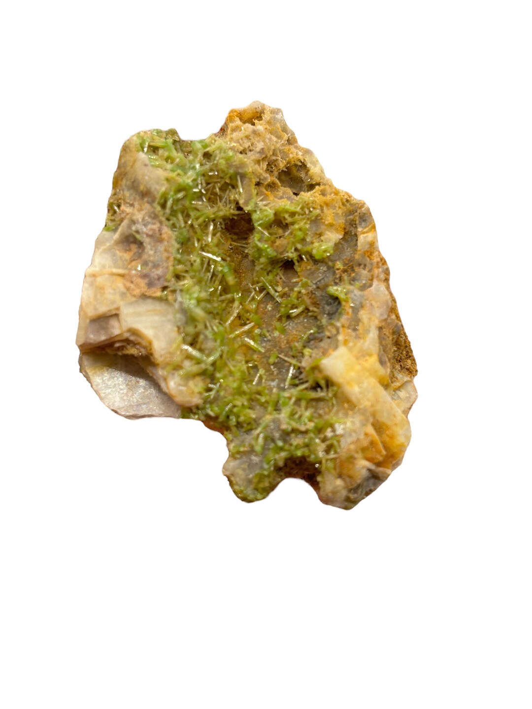 Rare Green Pyromorphite From Steinbach Schletzenbourg France on Matrix ...