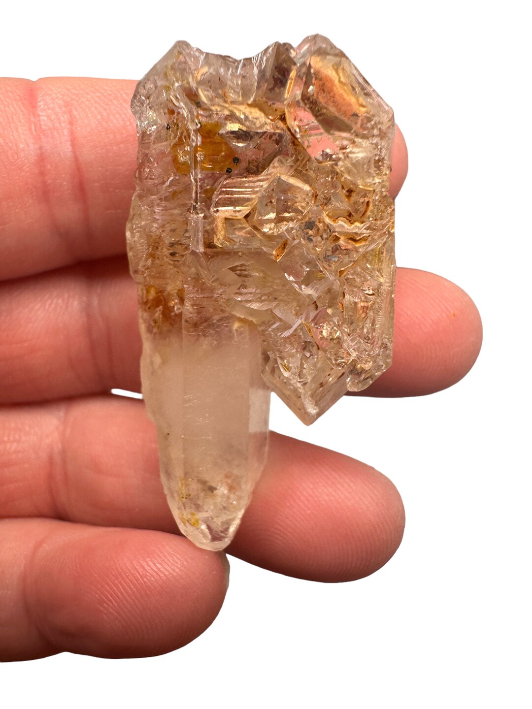 Firefly Petroleum Skeletal Included Quartz Septor With an ENHYDRO Uv ...