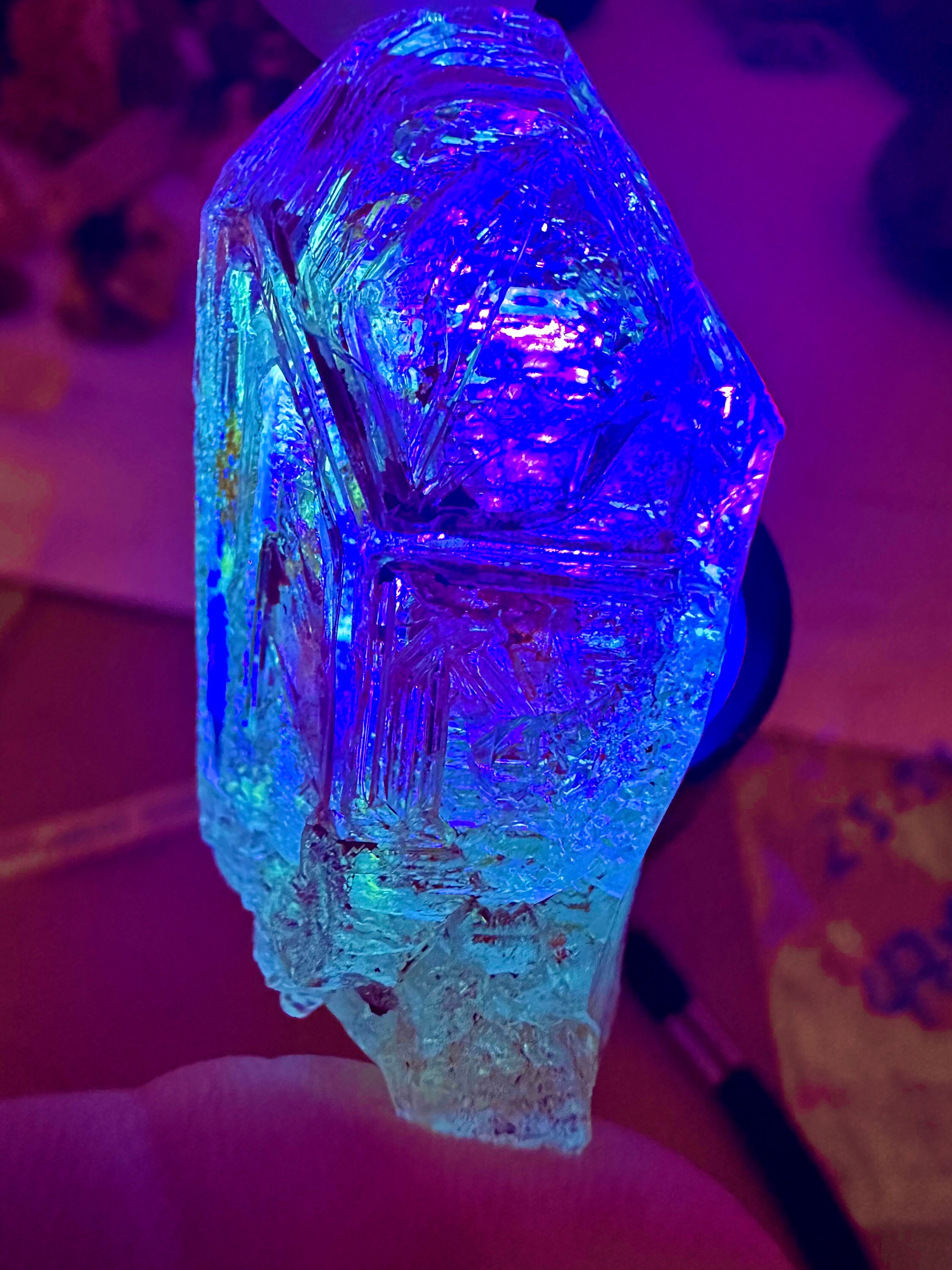 Firefly Skeletal Petroleum Included Quartz Uv Reactive Mineral Specimen ...
