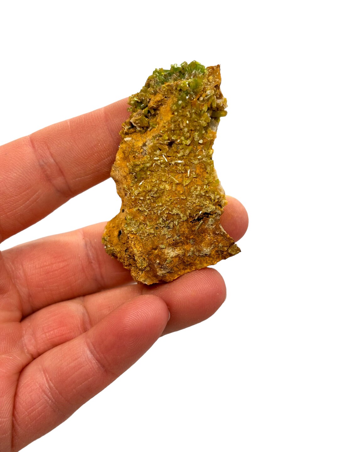 Rare Big Green Pyromorphite From Steinbach France Crystal Mineral ...