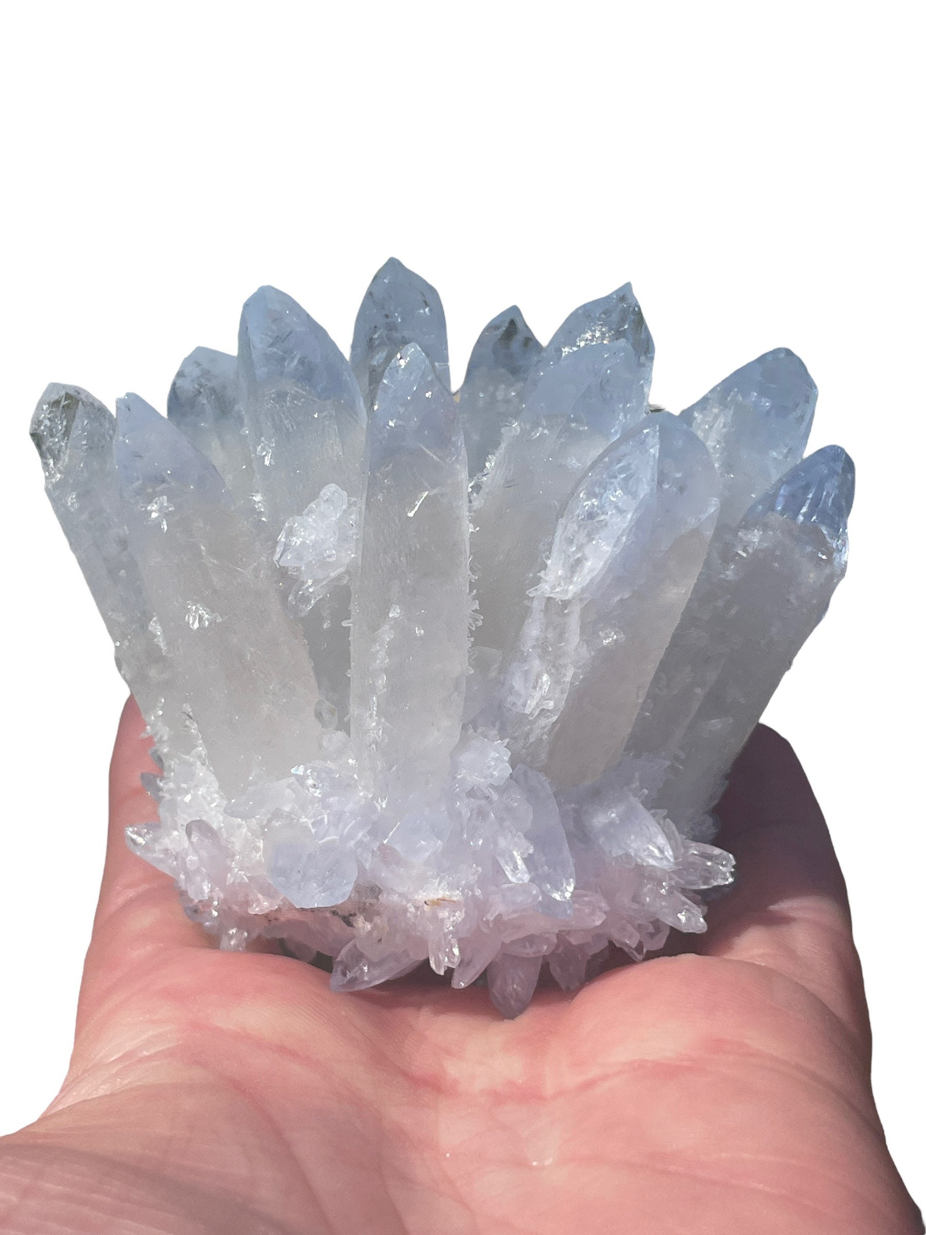 A Clear Quartz Celestine Blue Quartz Crystal Mineral Specimen - Etsy
