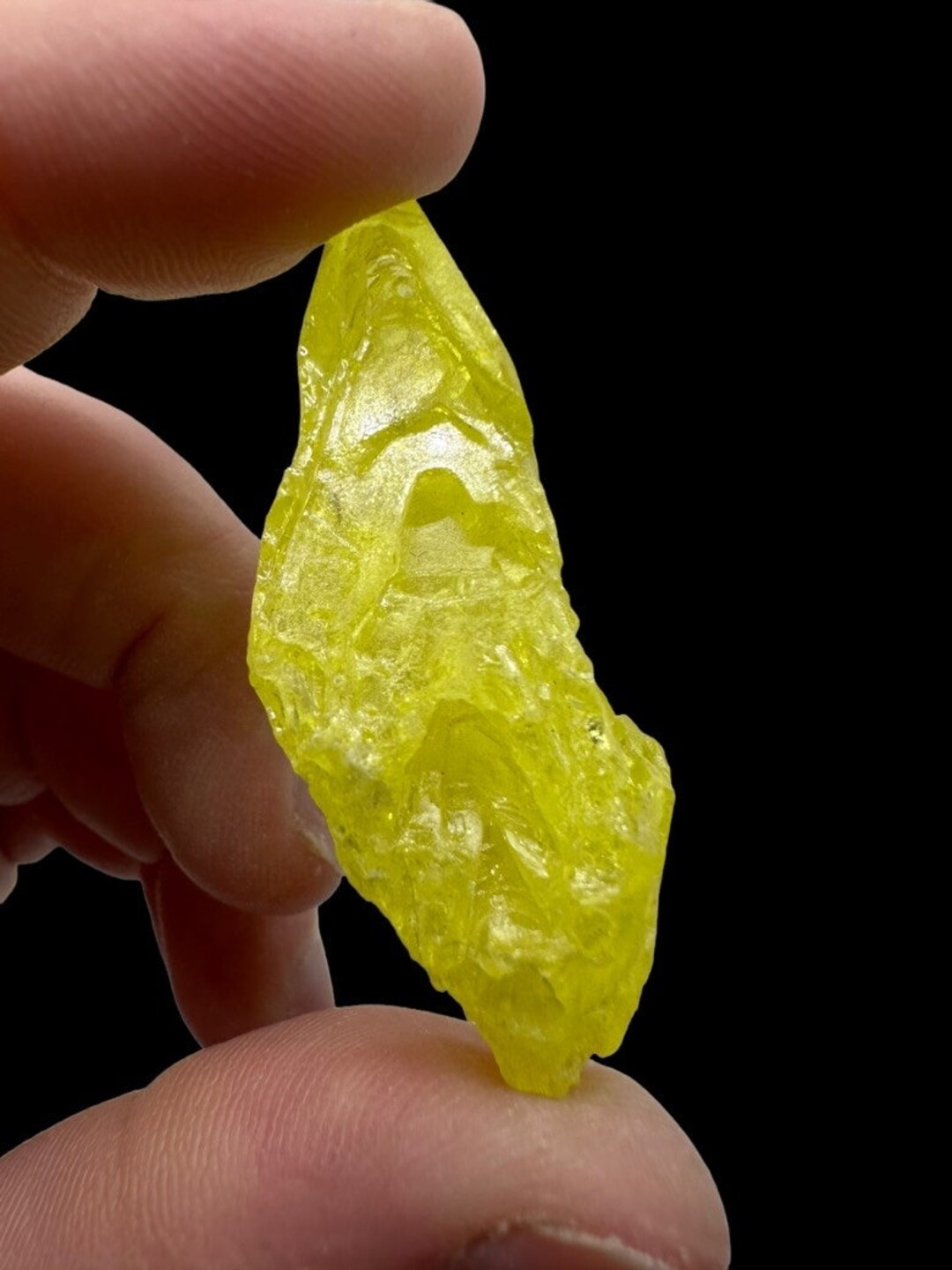 Bright Yellow Sulfur Skeletal Crystals Mineral Specimens From Bolivia ...