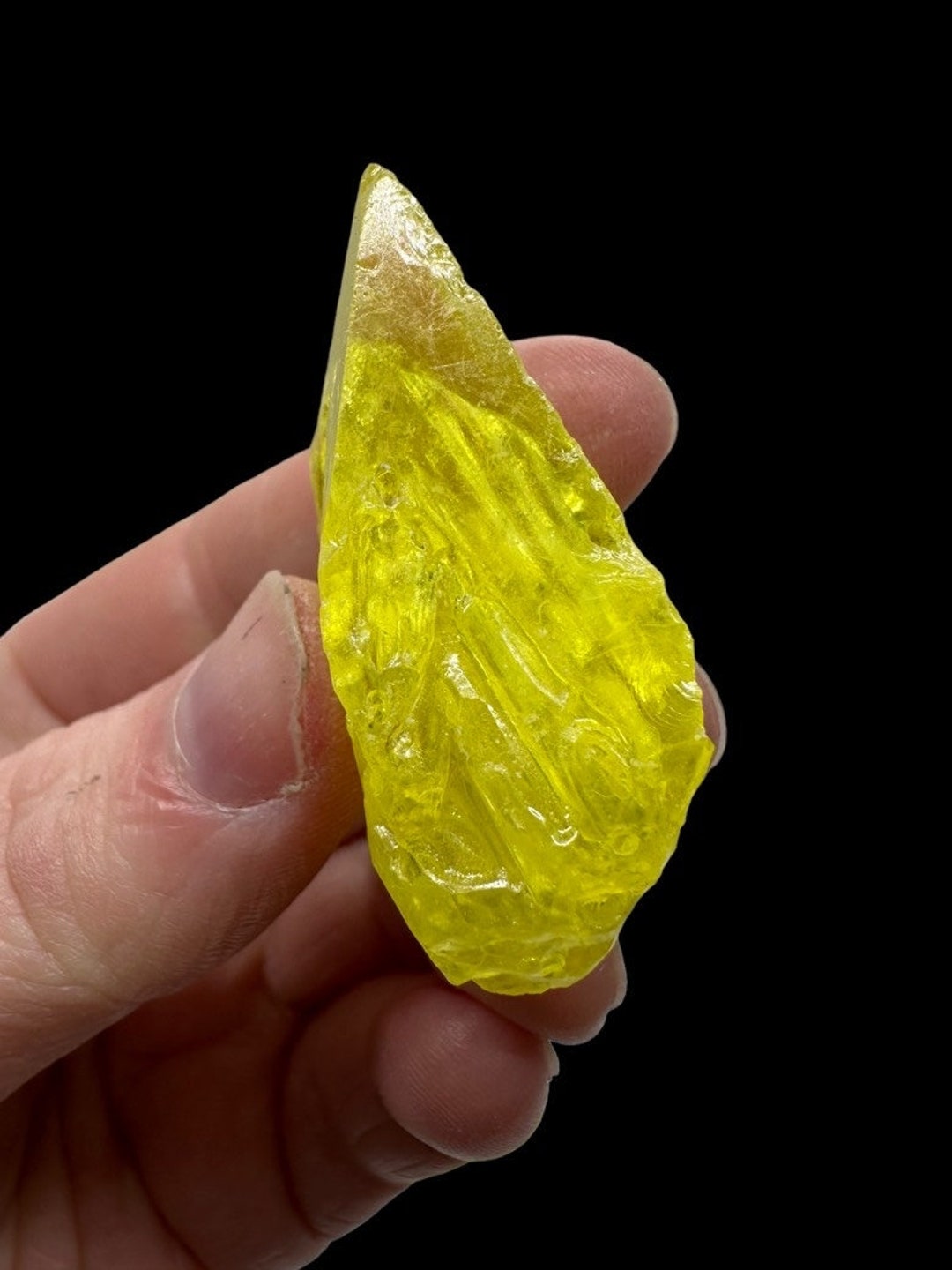 Bright Yellow Sulfur Skeletal Crystals Mineral Specimens From Bolivia ...