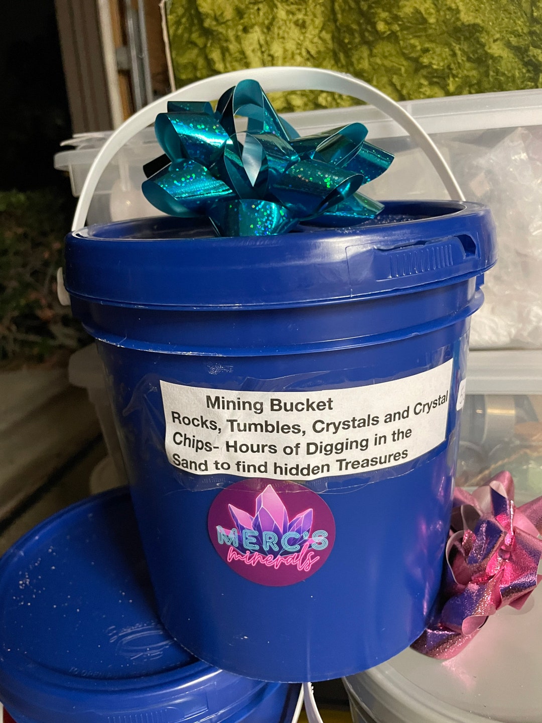 10 Pound Mining Bucket My BEST SELLING With Raw Rocks Crystals Tumbled ...