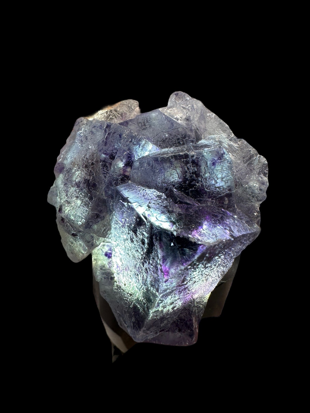 Purple Phantom Blue Fluorite From the Yindu Mine China Rare Mineral ...