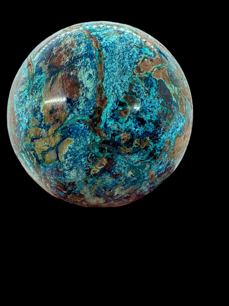 48mm Chrysocolla Cuperite Malachite Shattukite Dioptase Hematite Quartz ...