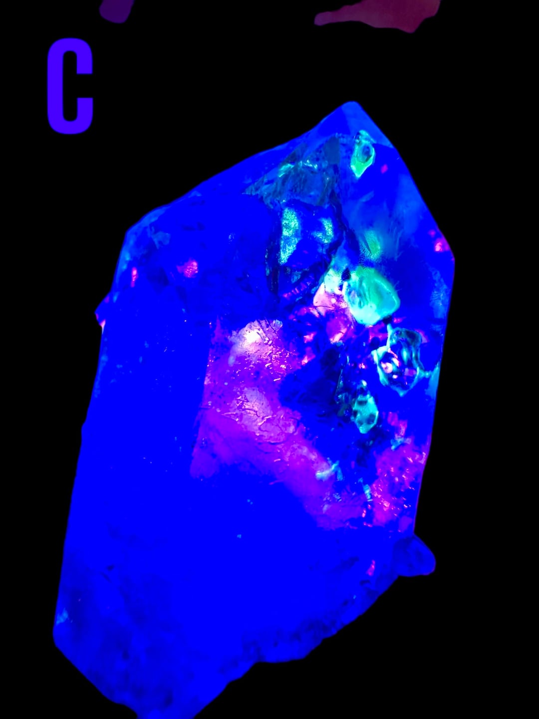 Firefly Skeletal Petroleum Included Quartz Uv Reactive Mineral Specimen ...