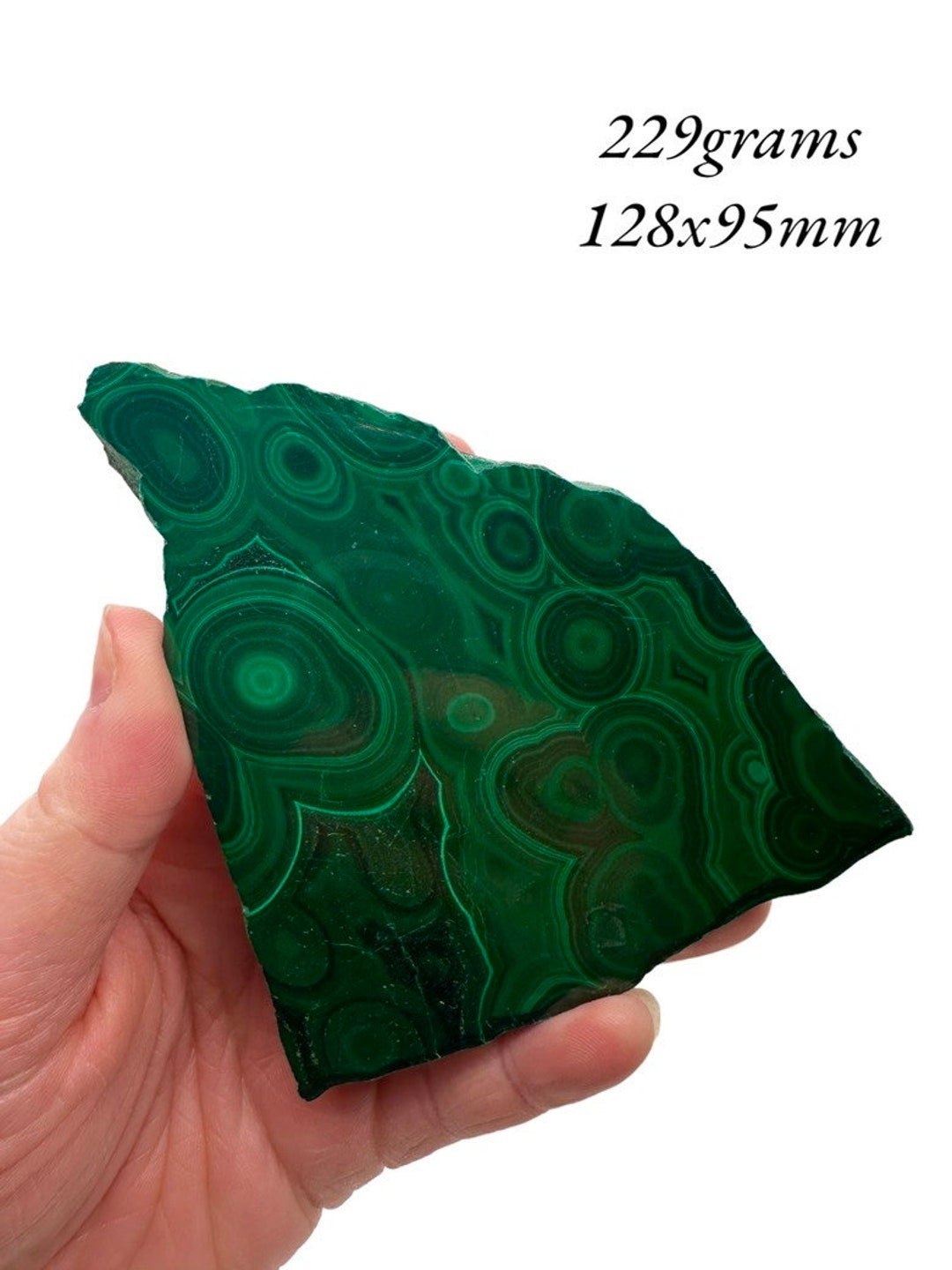 Must See Green Malachite Slab From the Congo! Small Orbs Throughout ...