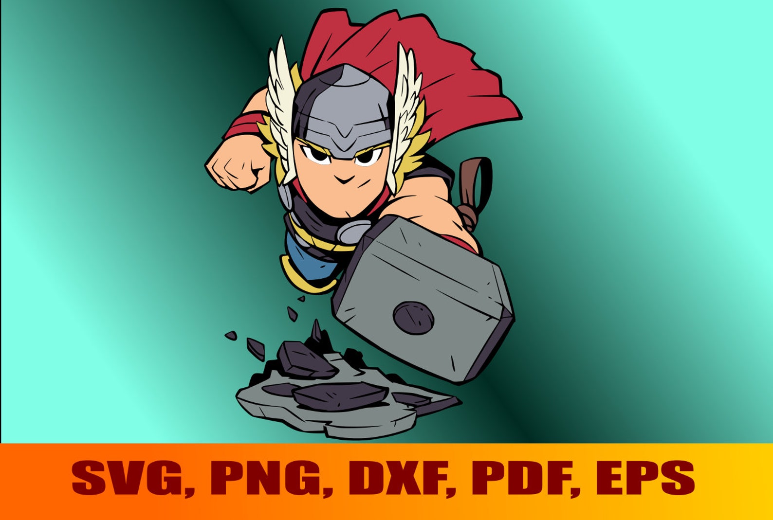 Thor Svg Clip Art Thor Cut File Svg Avengers Svg Superhero - Etsy