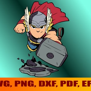 Thor Svg Clip Art, Thor Cut File Svg, Avengers Svg, Superhero Svg ...