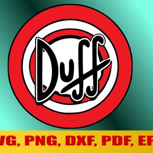 The Simpsons Svg, Clip Art Duff Svg, Cut File the Simpsons Svg // Png ...