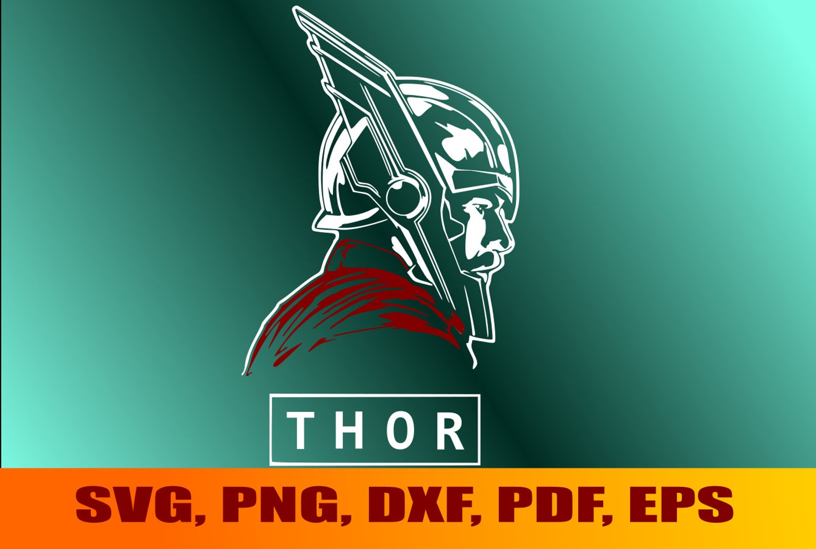 Thor Svg Clip Art Thor Cut File Svg Avengers Svg Superhero - Etsy