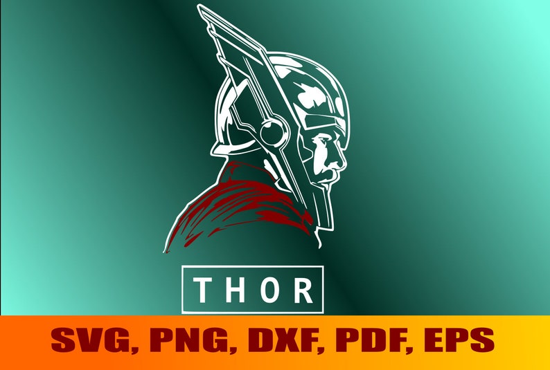 Thor Svg Clip Art Thor Cut File Svg Avengers Svg Superhero - Etsy