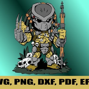 Predator Svg, Clip Art Predator Svg, Alien Svg, Stickers Predator Svg ...