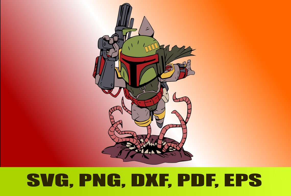 Clip Art Boba Fett Svg Mandalorian Svg Star Wars Svg - Etsy