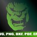 Hulk Svg Clip Art, the Hulk Cut File Svg, Avengers Svg, Superhero Svg ...