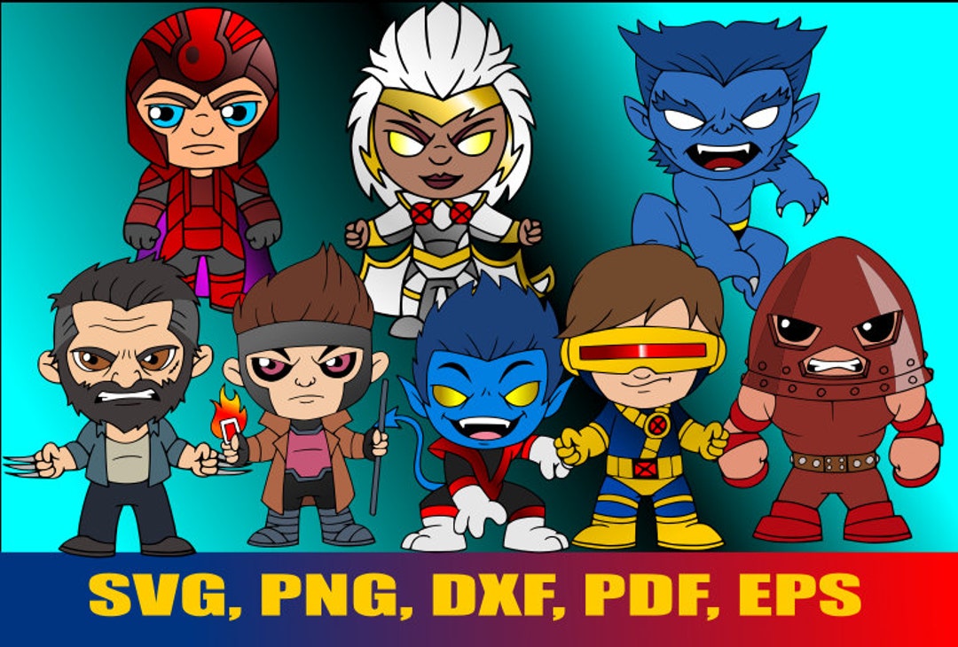 Bundle X-men Svg, Clip Art X-men Svg, Superhero Designs Svg, Stickers X ...