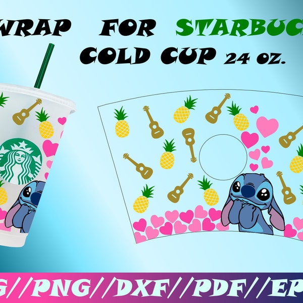 Stitch Cold Cup Wrap - Etsy