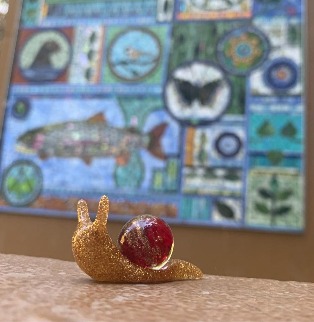 Gold Rush Snarble, Snail and Marble - Etsy