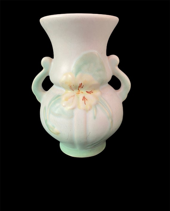 Weller Art Pottery Panella Pastel Green 6 Inch Double Lyre - Etsy
