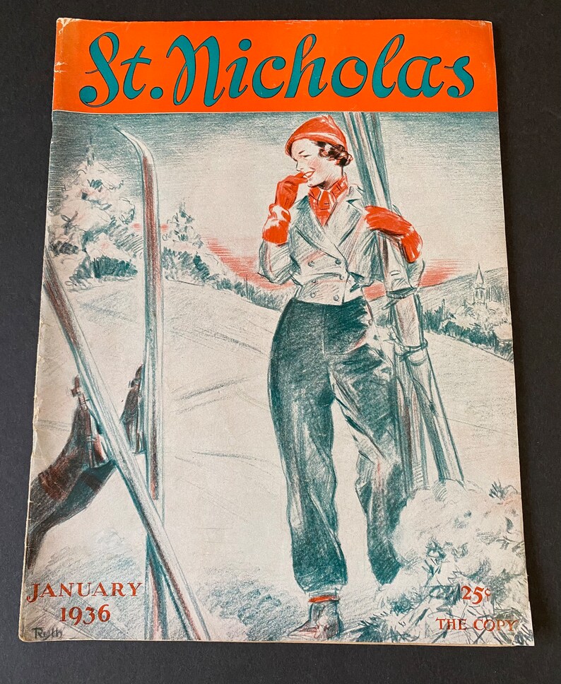 St. Nicholas Magazine January 1936 Issue - Etsy
