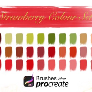 Strawberry Colour Set - Procreate Colour Palettes - Etsy