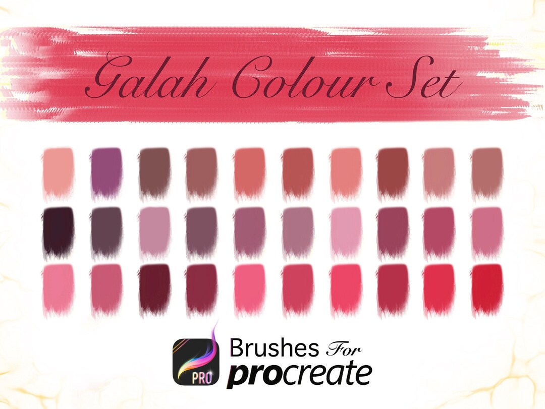 Galah Colour Set - Procreate Colour Palettes - Etsy
