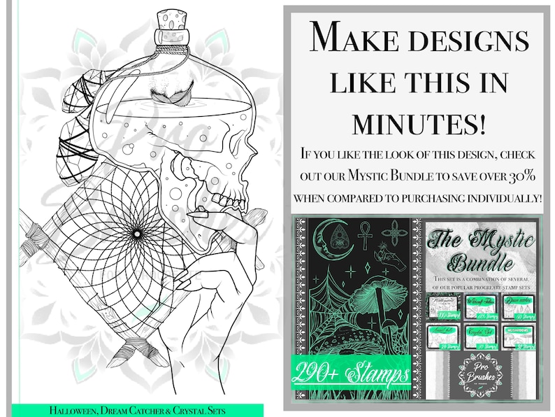 Zodiac Tattoo Procreate Brushes: 110+ Ornate Zodiac Stamps (digital ...