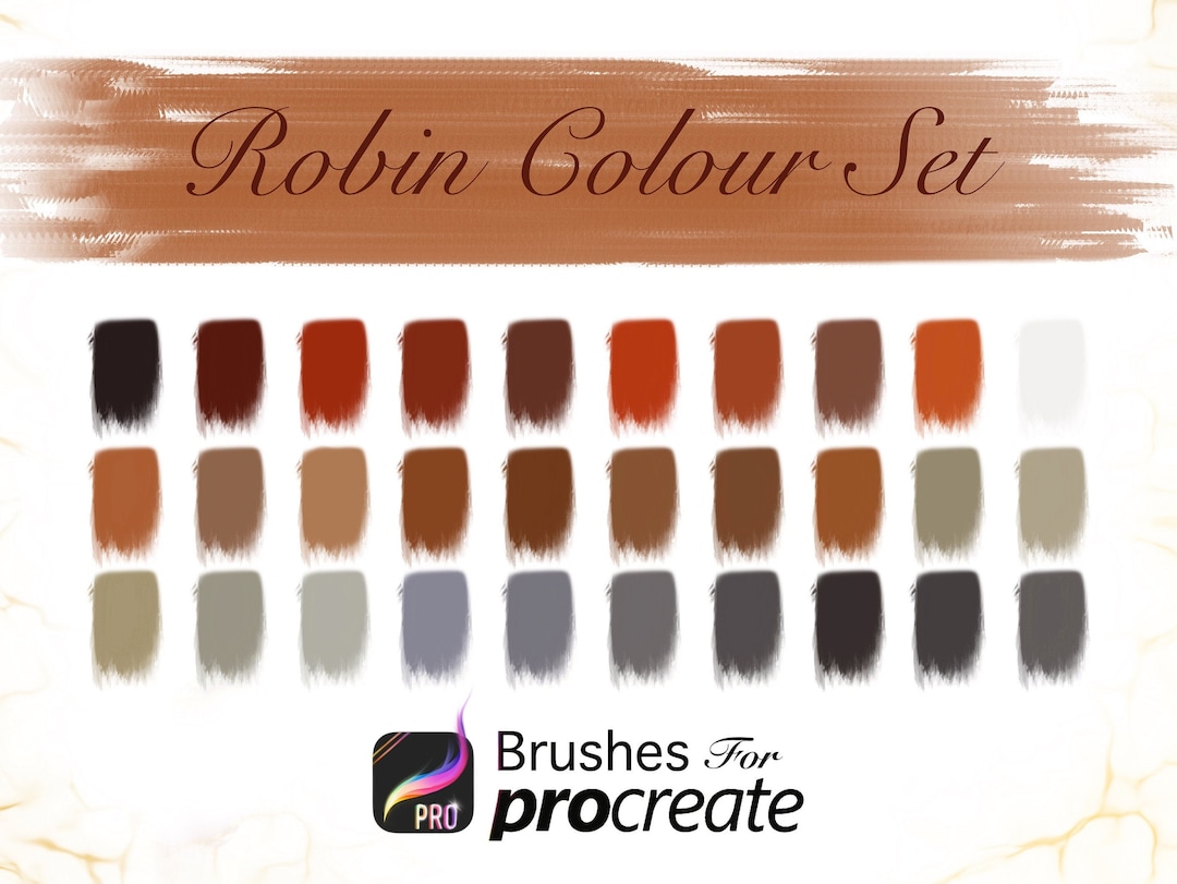 Robin Colour Set - Procreate Colour Palettes - Etsy UK