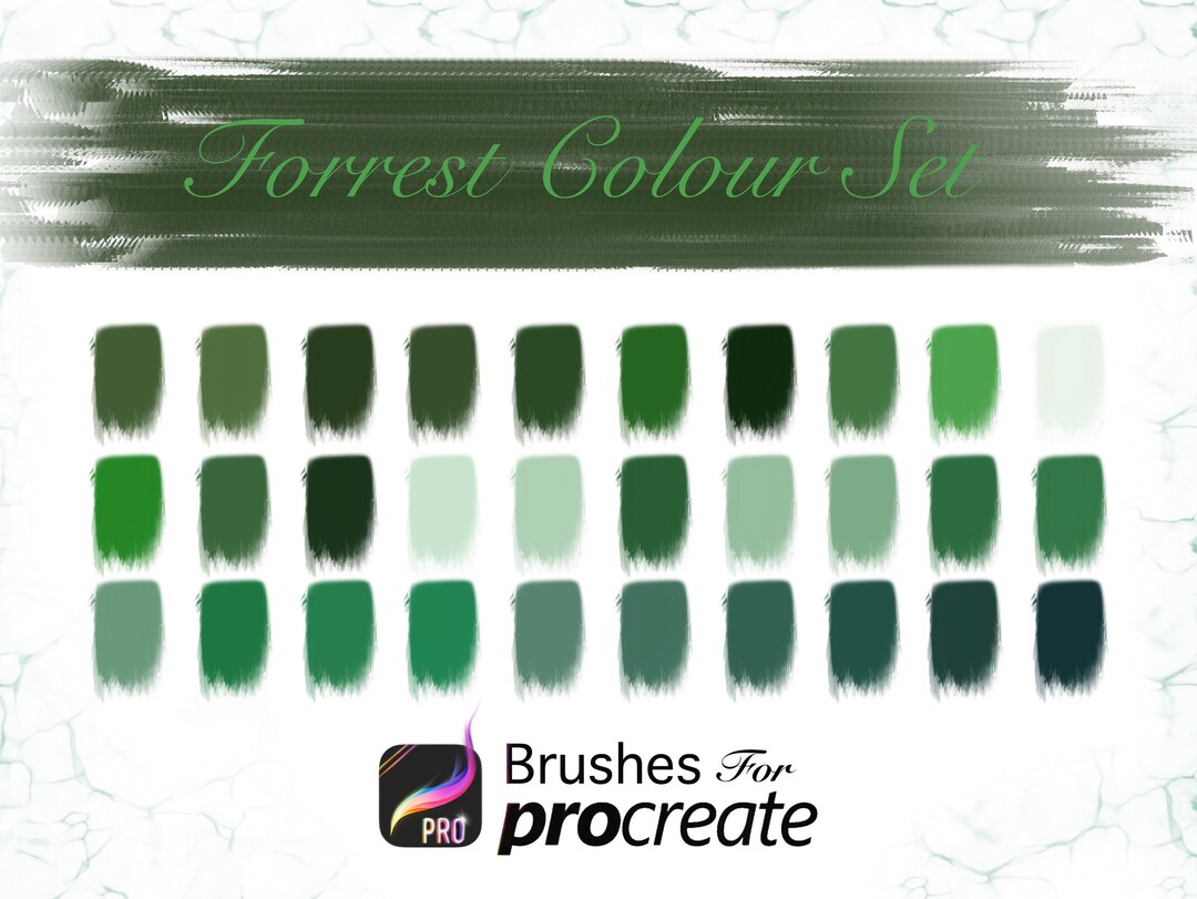 Forrest Colour Set Procreate Colour Palettes - Etsy UK