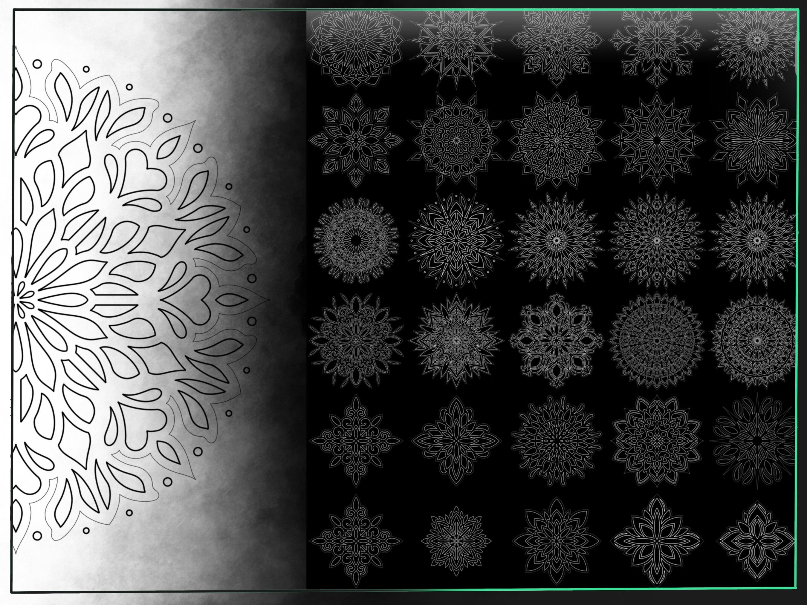 Dotwork Mandala Tattoo Designs for Procreate 200 Dotwork - Etsy UK