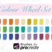 Colour Wheel Set Procreate Colour Palettes - Etsy