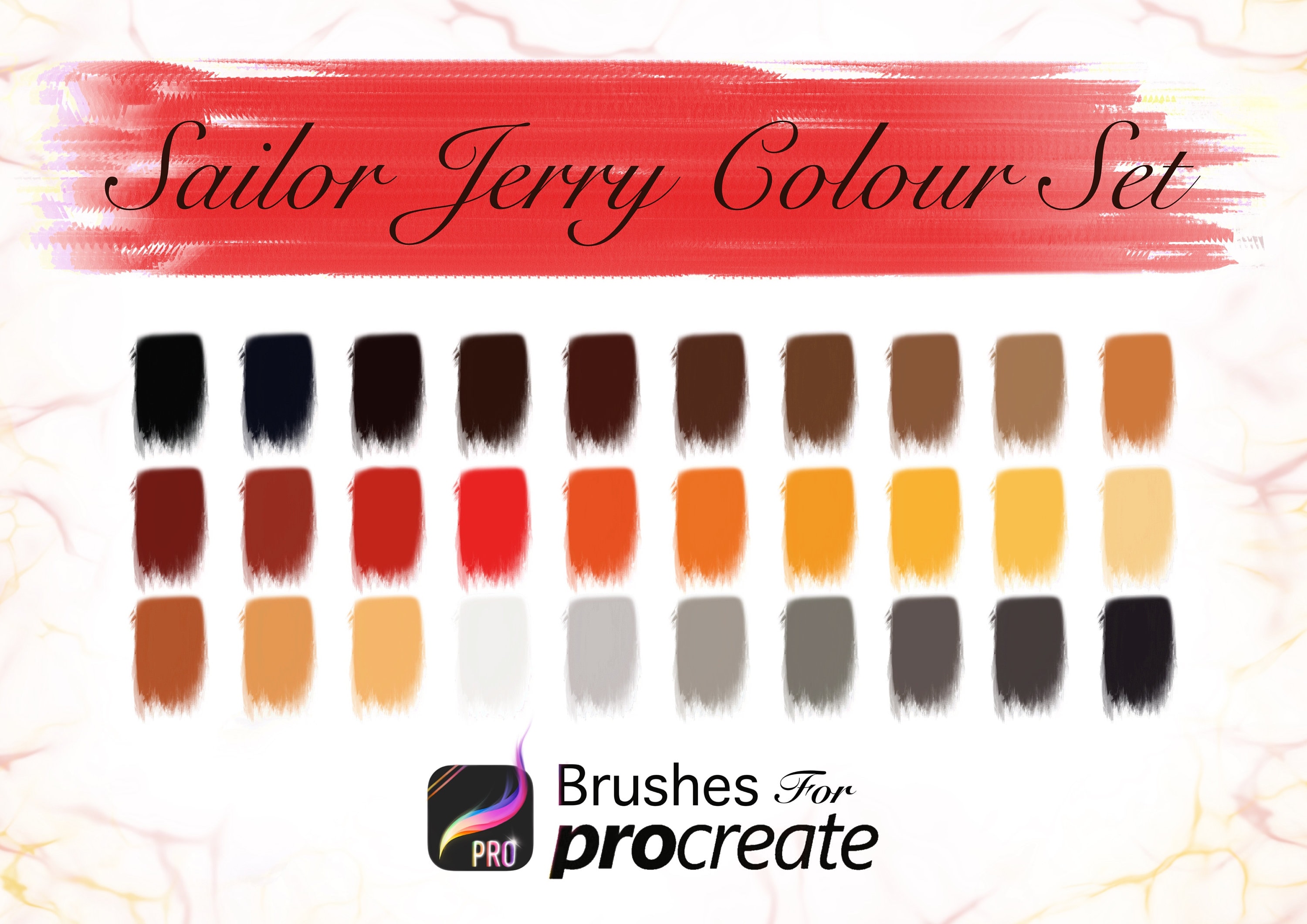 Sailor Jerry Colour Set Procreate Colour Palettes - Etsy