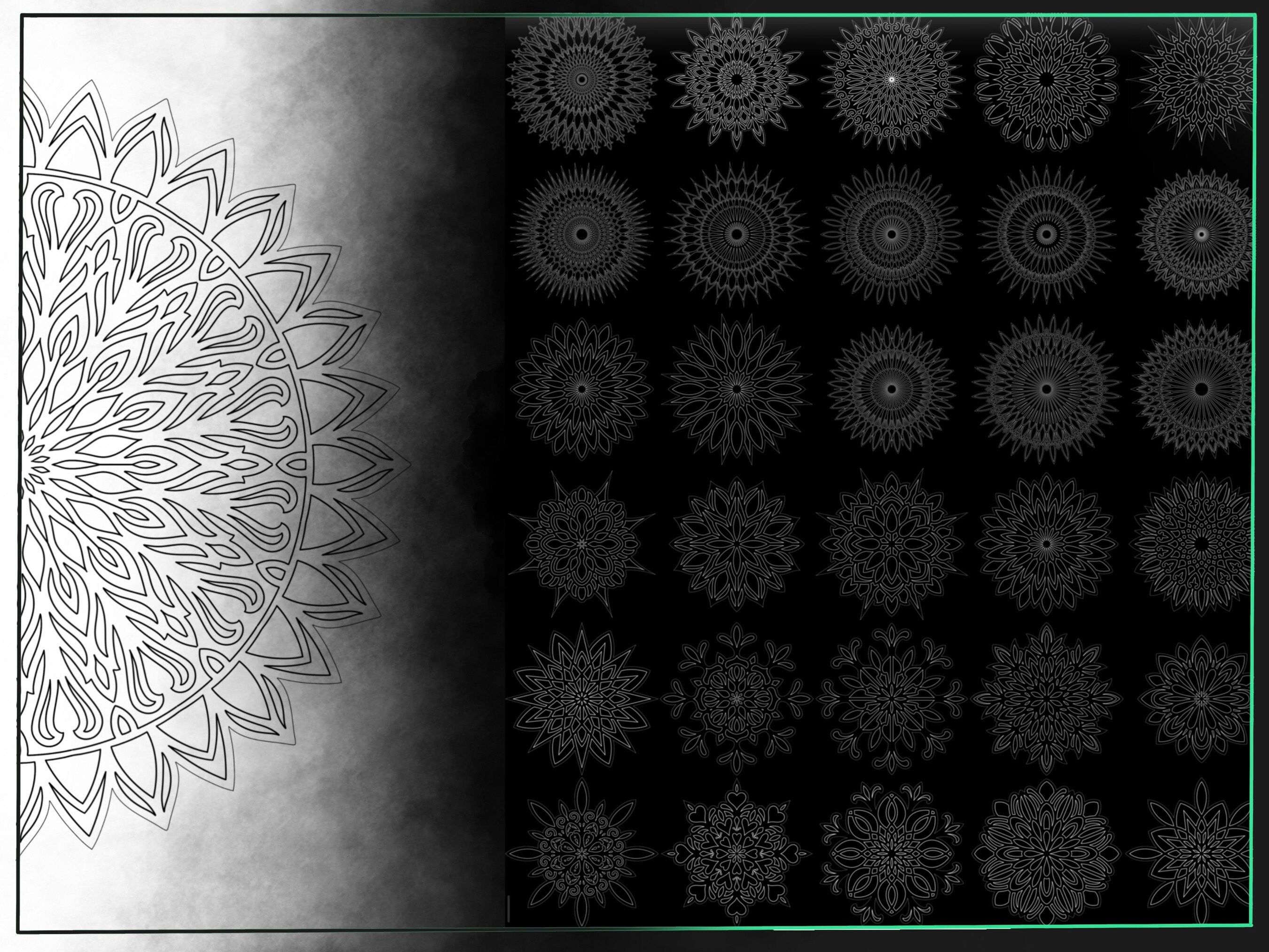 Dotwork Mandala Tattoo Designs for Procreate 200 Dotwork - Etsy UK