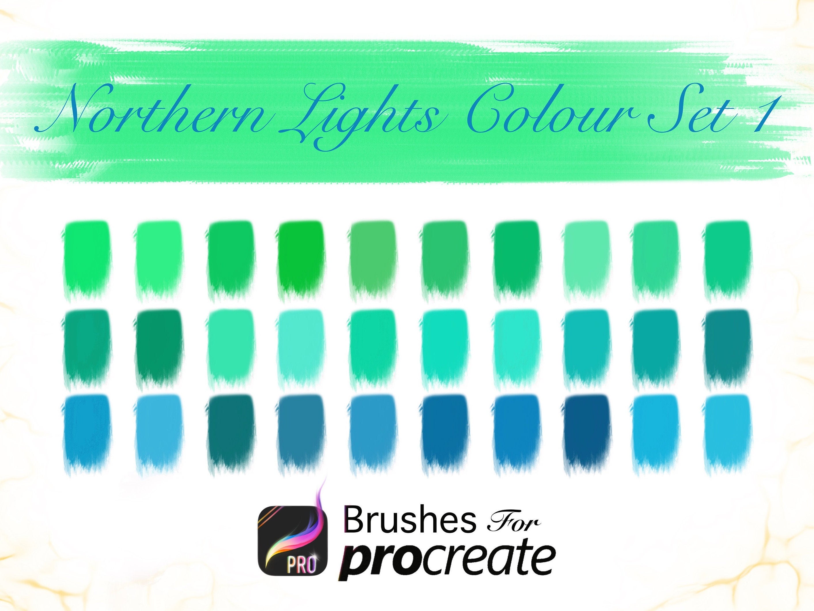 Huge Colour Set Bundle 2 With 33 Swatches - Procreate Colour Palettes ...