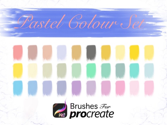 Pastel Colour Set Procreate Colour Palettes - Etsy