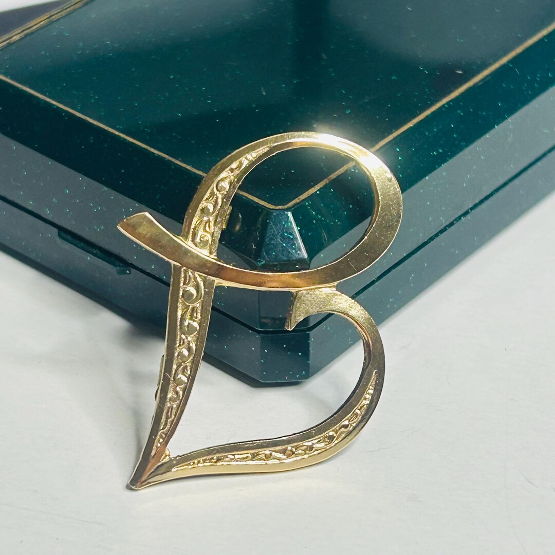 Vintage B Letter B,j,name,monogramm,gold Tone - Etsy