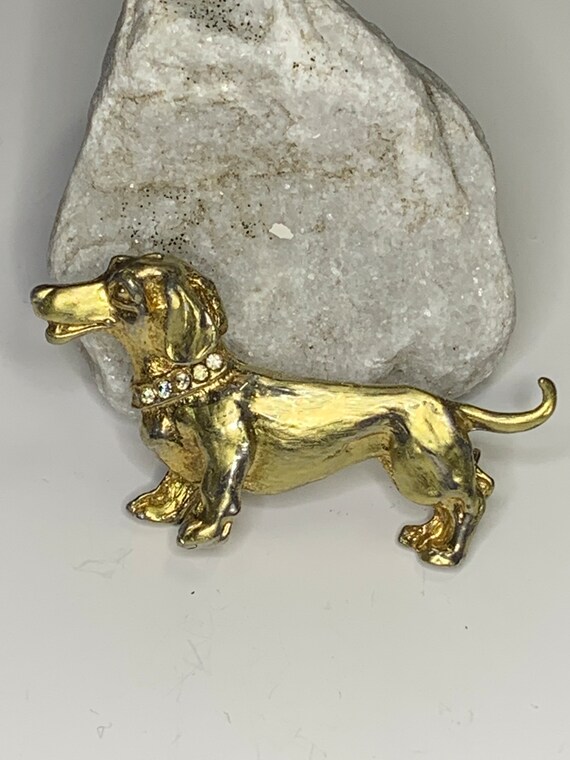 vintage fanny dachshund dog - Gem