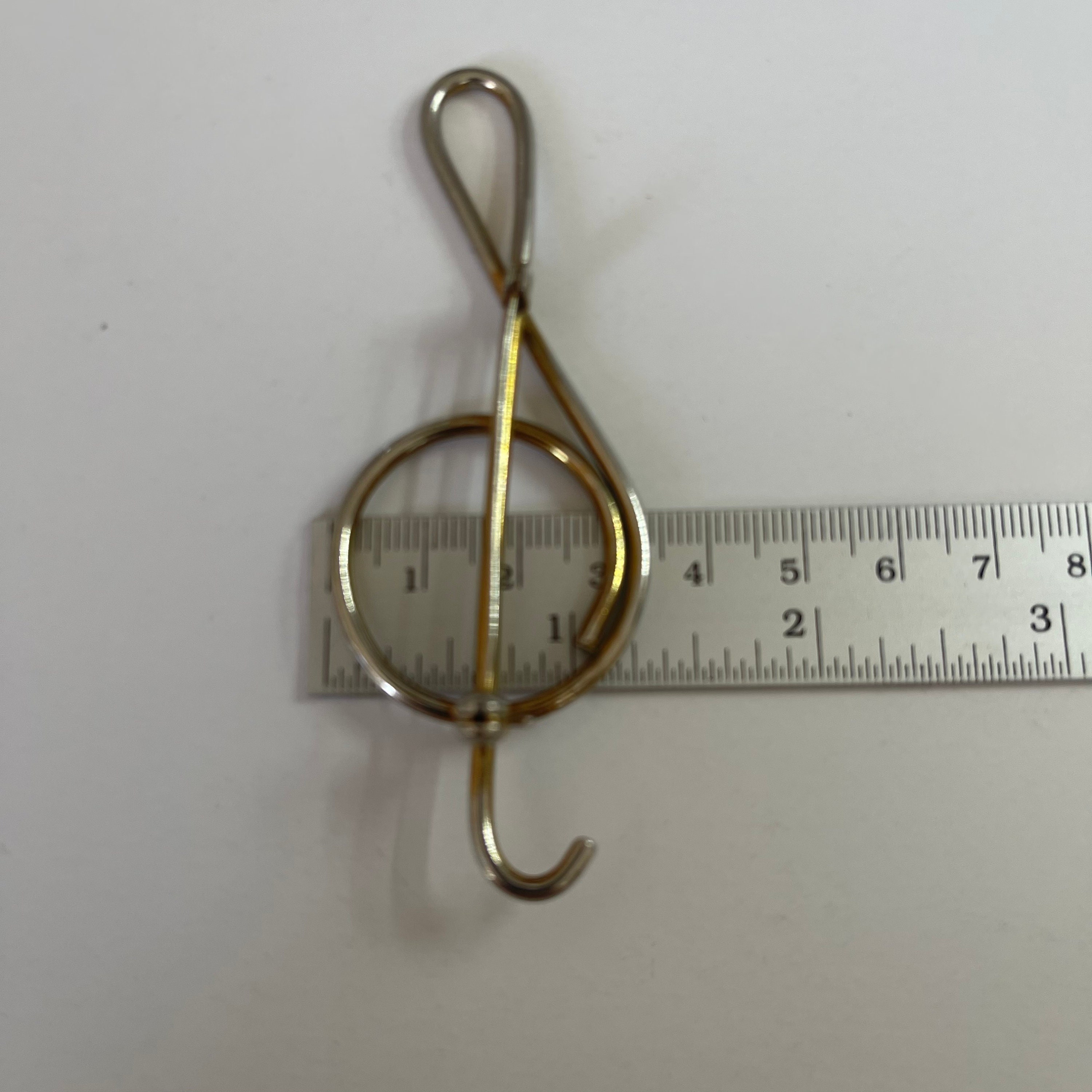 Vintage Music/treble Clef Brooch Pin in Silver Tone - Etsy