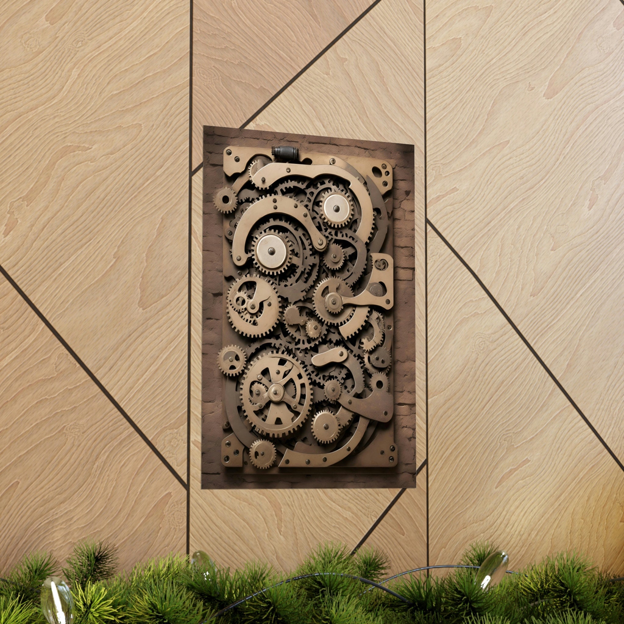 Steampunk Sign Hanging Poster Premium Matte Vertical Posters for the ...