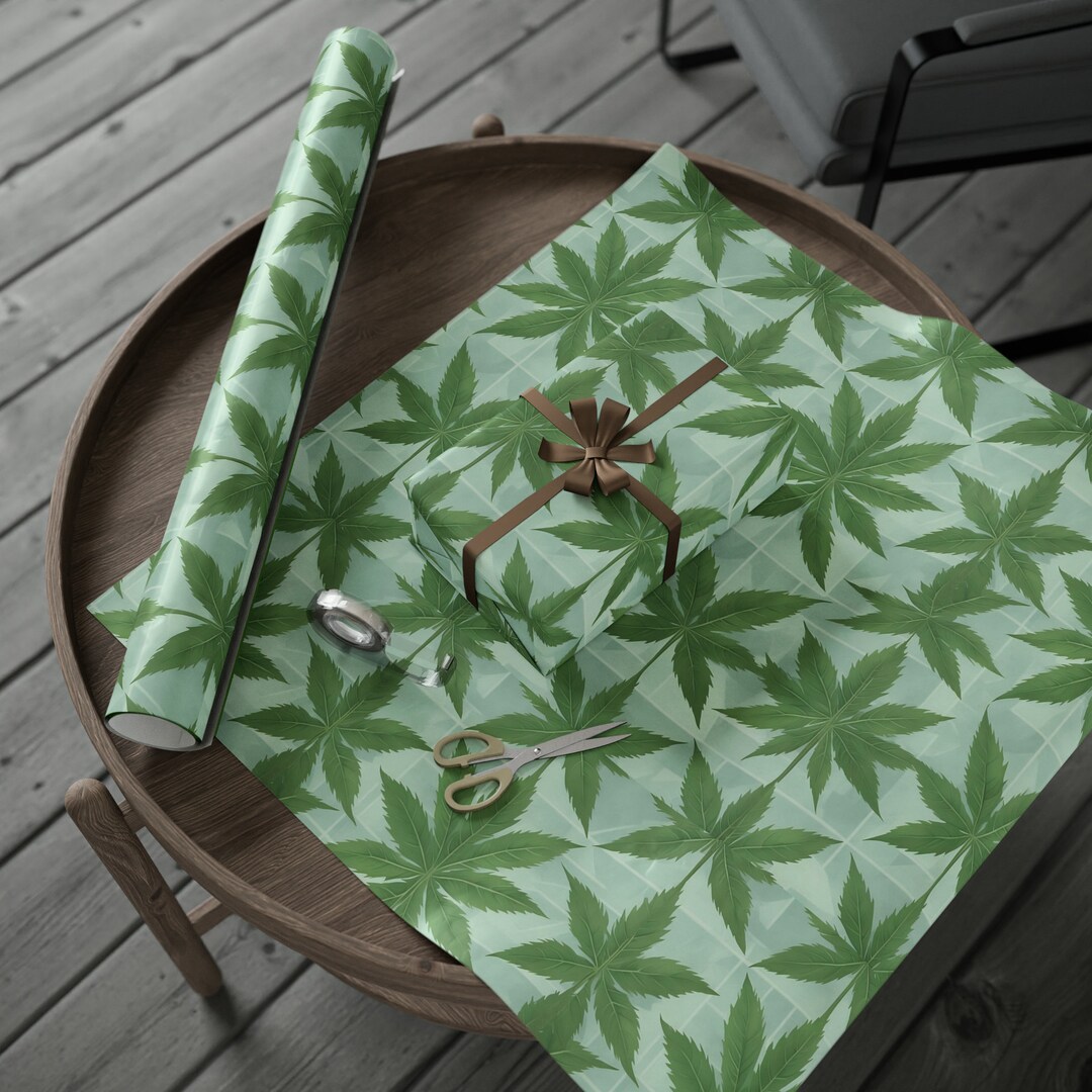 Cannabis-themed Wrapping Paper Perfect for the 420 Enthusiast ...