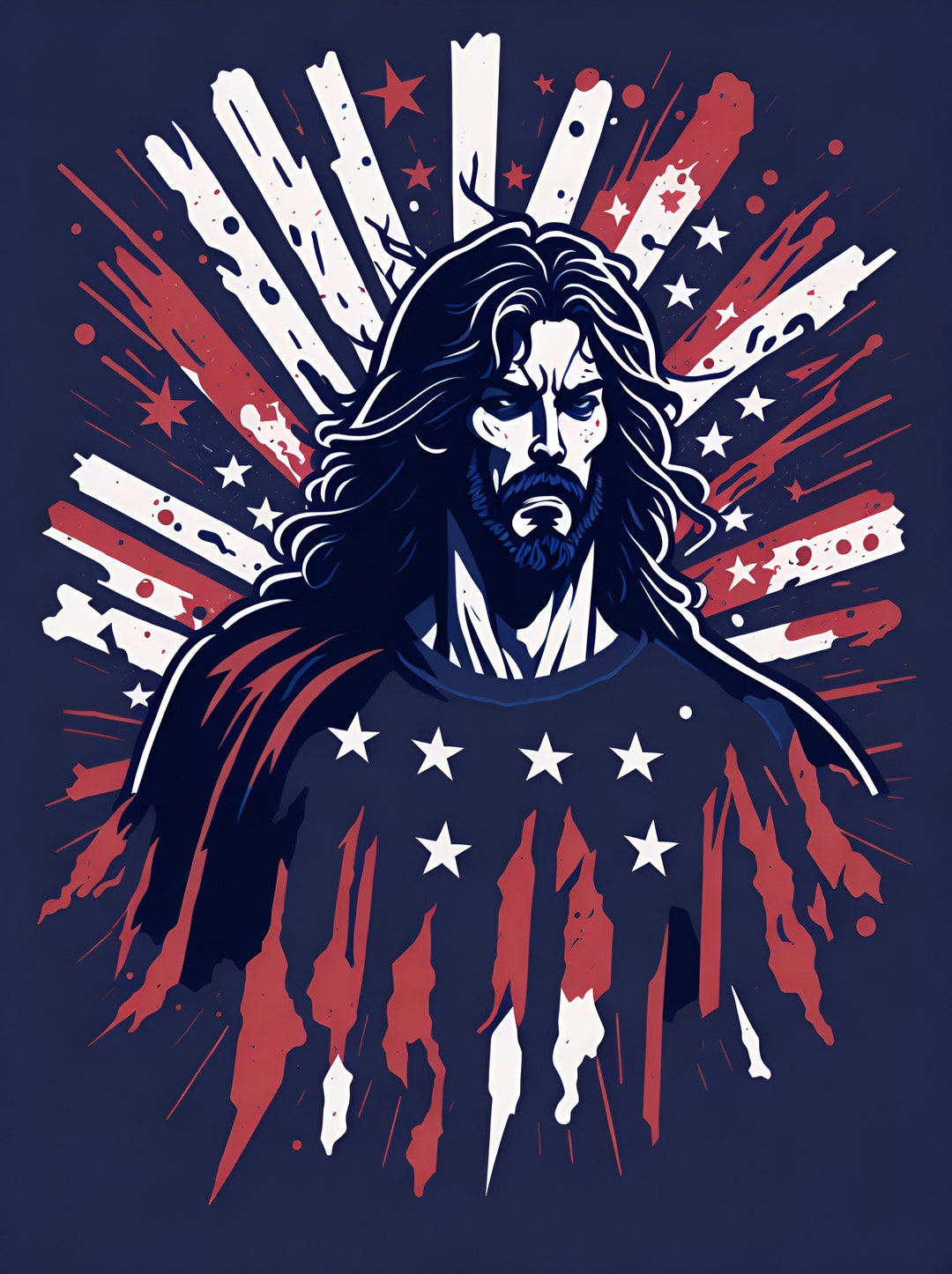 Patriot Jesus SVG From the God and Country Collection 2 of 6 Patriot ...