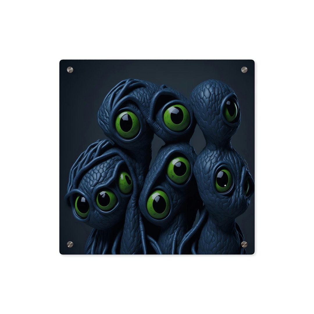 Besties in Space Acrylic Alien Wall Art Panels for Best - Etsy